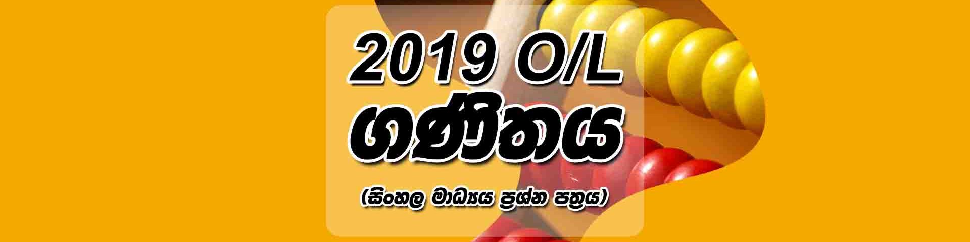2019 O/L Maths Paper | Sinhala Medium - Mathematics.lk 2019 O/L Maths Paper | Sinhala Medium - Mathematics.lk